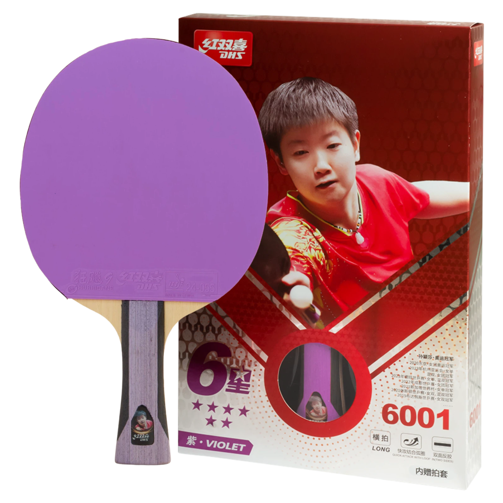 DHS 6 Star Color Edition Table Tennis Racket – DHS Sports USA